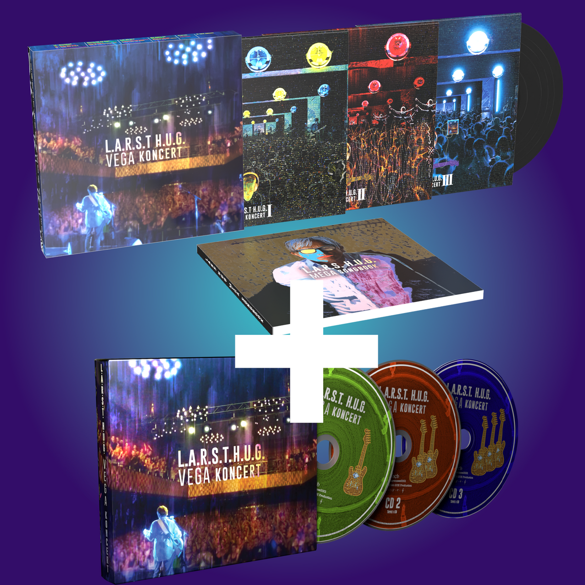 VEGA Koncert CD+Vinylboks Bundle – HUGShop